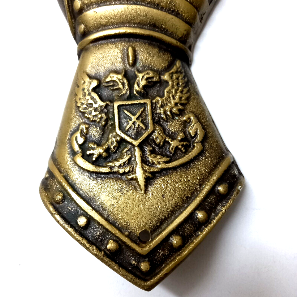 Antique Rare Warrior Knight Gauntlet Glove Carved Copper Bronze Wall ...