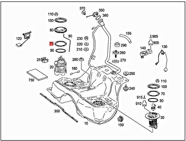 Genuine MERCEDES BBDC A197 C190 C197 C207 C216 C218 Ring 2114710110 | eBay