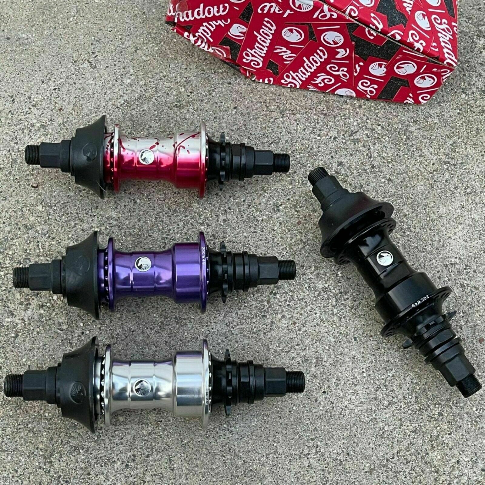 SHADOW CONSPIRACY SYMBOL REAR CASSETTE HUB RHD 14MM 9T BMX BIKE HUBS ...