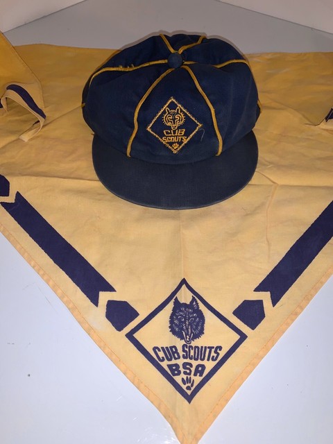 Vintage BSOA Boy Scouts Of America Cap & Neckerchief Handkerchief | eBay