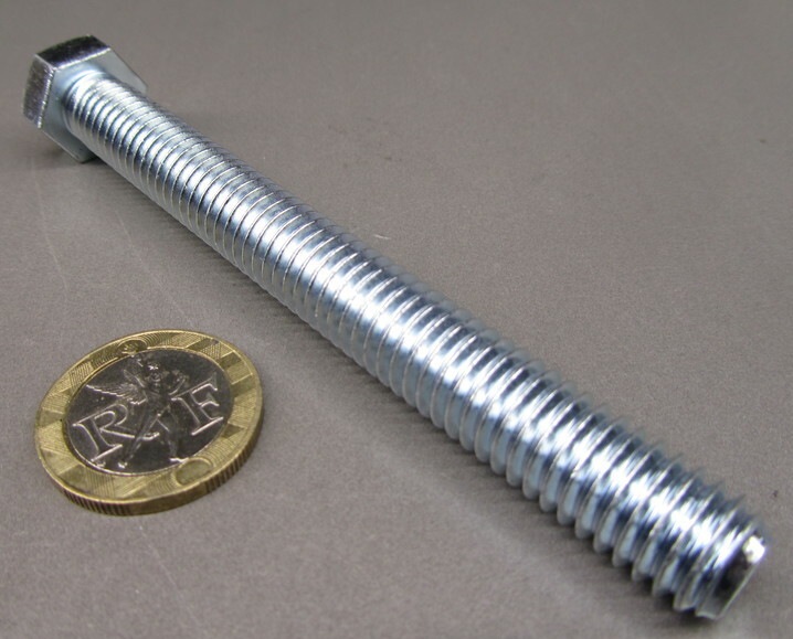 Tap Bolt, GRADE 5, FT, Zinc 7/16"-14 x 4.00" Length, 3 Pc | eBay