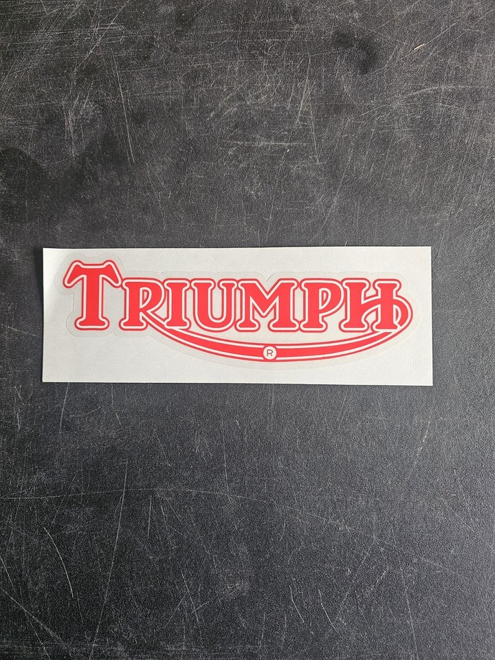 Vintage Triumph motorcycle decals stickers 8½X3 Set Of 2 | eBay