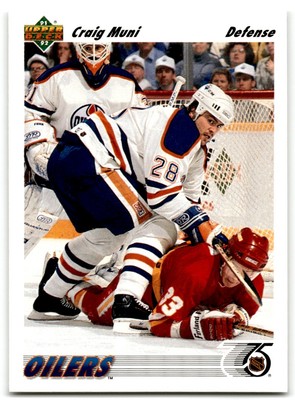 1991-92 Upper Deck Craig Muni Edmonton Oilers #372 | eBay