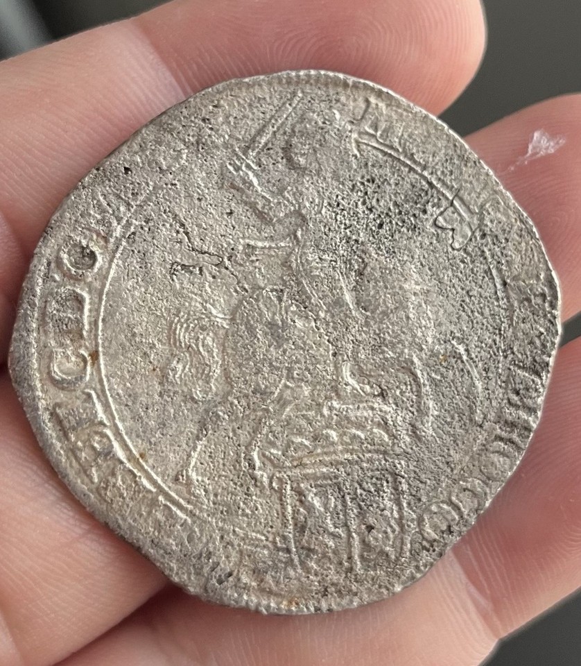 VERY RARE 1670 Netherlands GELDERLAND Silver Old Coin Rider Akerendam ...