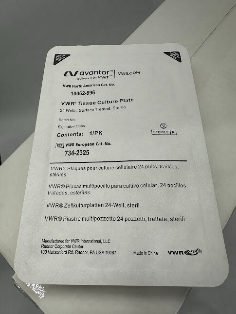 QTY:50 VWR 24-Well Surface Treated Sterile Cell Culture Plates 10062 ...