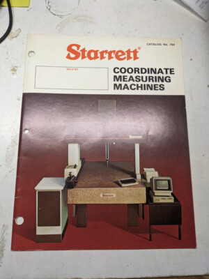 STARRETT COORDINATE MEASURING MACHINES SALES BROCHURE CATALOG 1985 CMM ...