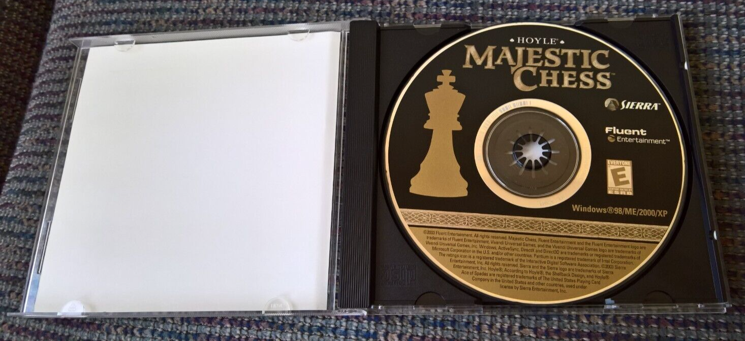 Majestic Chess PC CD-ROM Game Hoyle with CD license key and jewel case ...
