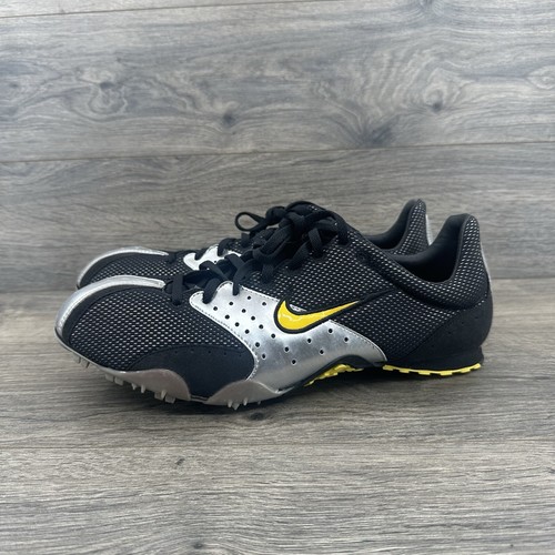 Nike Rival MD Track Spikes Shoes Size 14 Black Gray Yellow | eBay