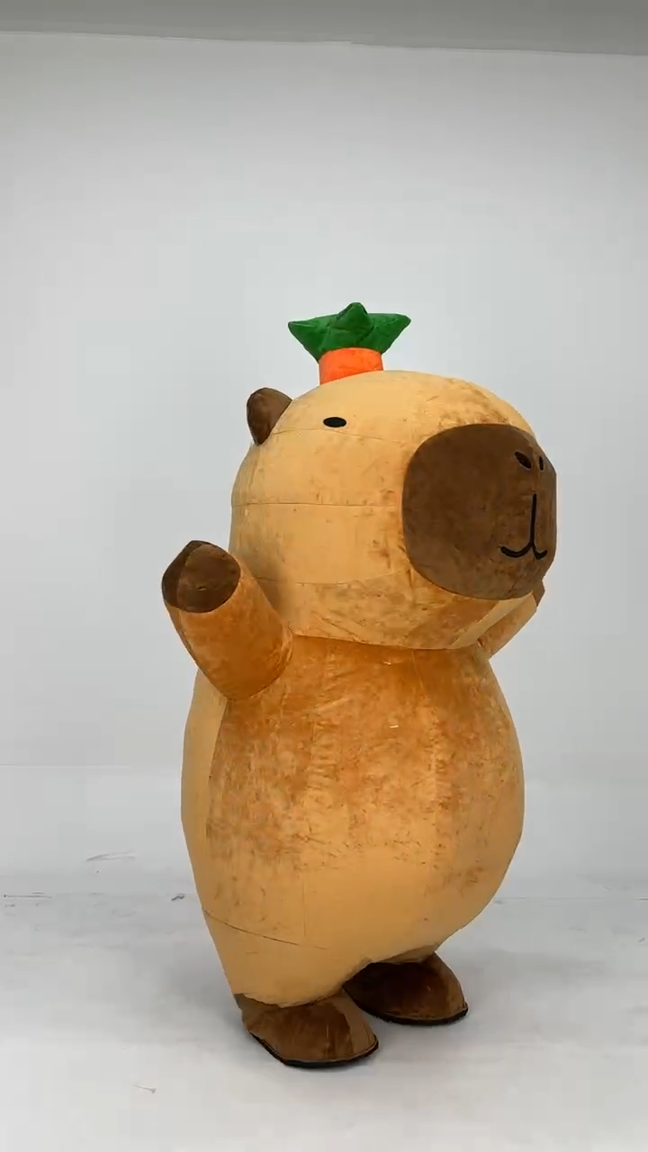 Inflatable Costume Capybara Plush Mascot Halloween Cosplay Funny Party ...