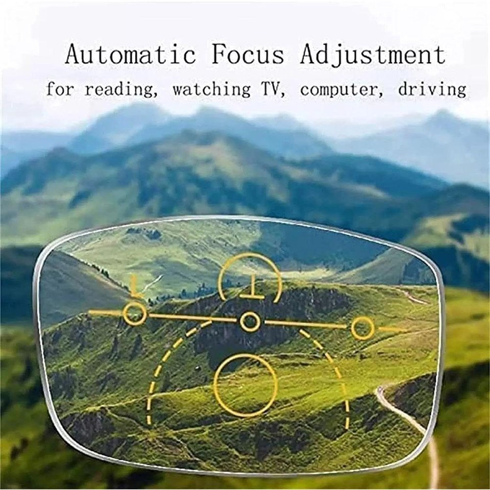 Automatic zoom reading glasses glasses anti-blue light elderly computer ...