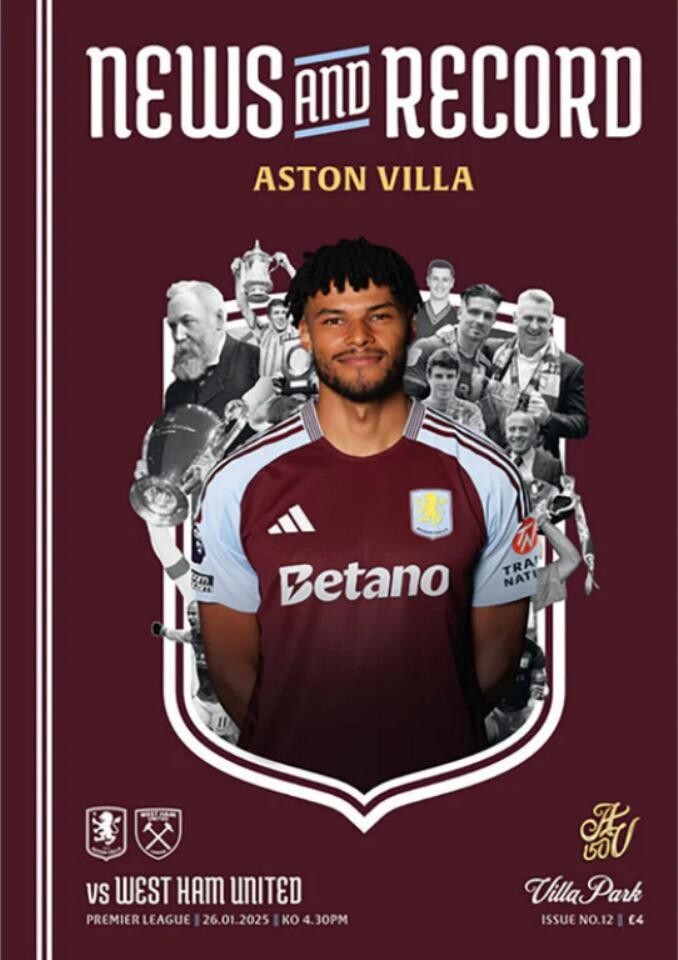 * 2024/25 - ASTON VILLA HOME PROGRAMMES - CHOOSE FROM LIST * | eBay UK