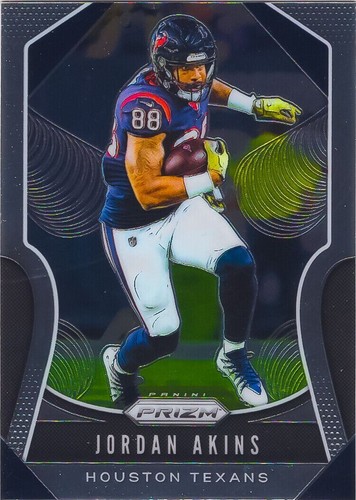 Jordan Akins 2019 Panini Prizm Football Chrome Base Card #135 Houston ...