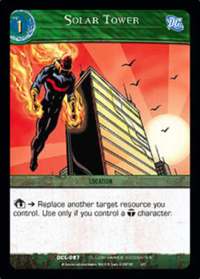 VS System: Solar Tower [Played] DC Comics Legends TCG CCG Classic ...