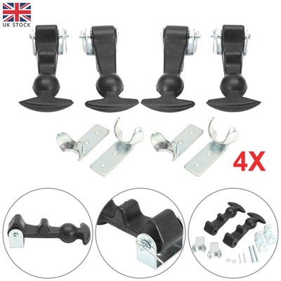 4X Rubber Bonnet Catch Strap Latch Panel Hook Fastener Car Horsebox ...