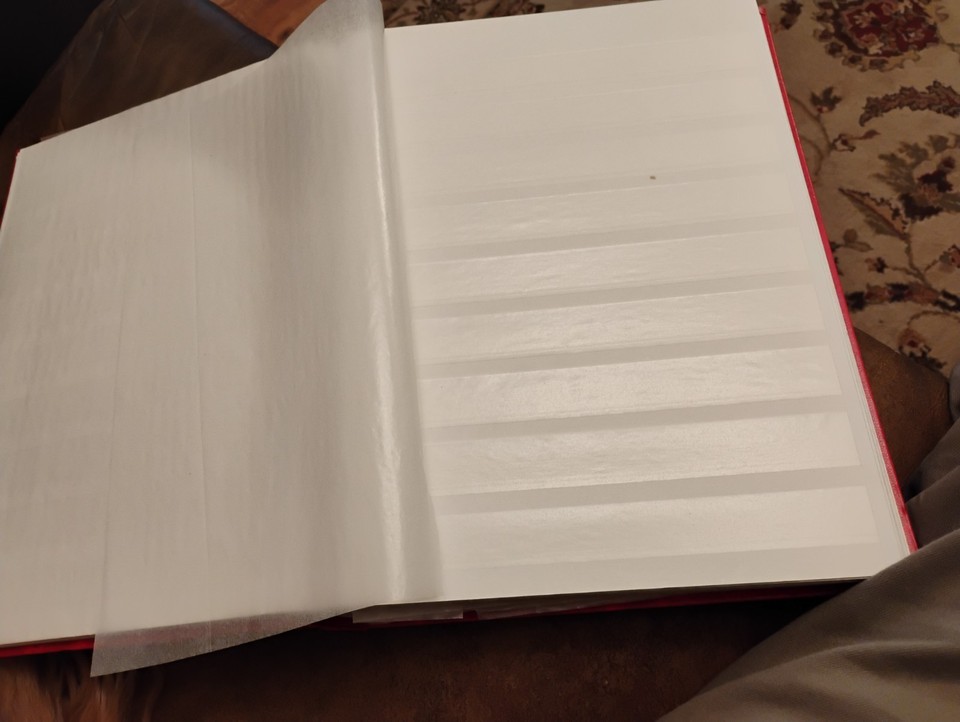 LARGE LIGHTHOUSE STOCK BOOK WITH 24 DOUBLE LEAVES IN GOOD CONDITION ...