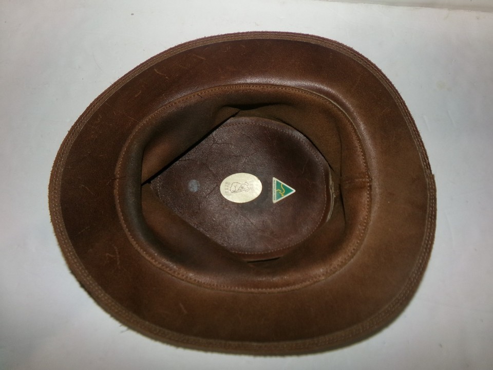 MENS STETSON NO FLY ZONE INSECT MESH HAT KOALA BRAND LEATHER FEDORA ...