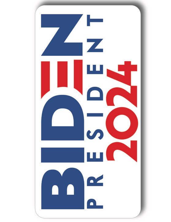Bumper Sticker High Quality Decal BIDEN HARRIS 2024 Democrat Liberals ...