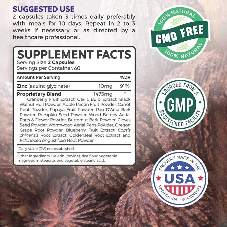 Intestinal Cleanse-Colon Parasite Cleanse Super Flush Organic Detox ...