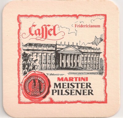 Privatbrauerei A. Kropf - Bierdeckel "Martini Meister Pilsener ...