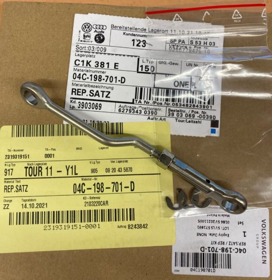 GENUINE VOLKSWAGEN SEAT SKODA AUDI TURBO ACTUATOR ROD REPAIR KIT ...