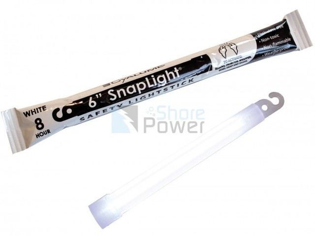 Cyalume 9-08006 6 in. SnapLight Light Sticks White - 8 Hours 10/Pk for ...