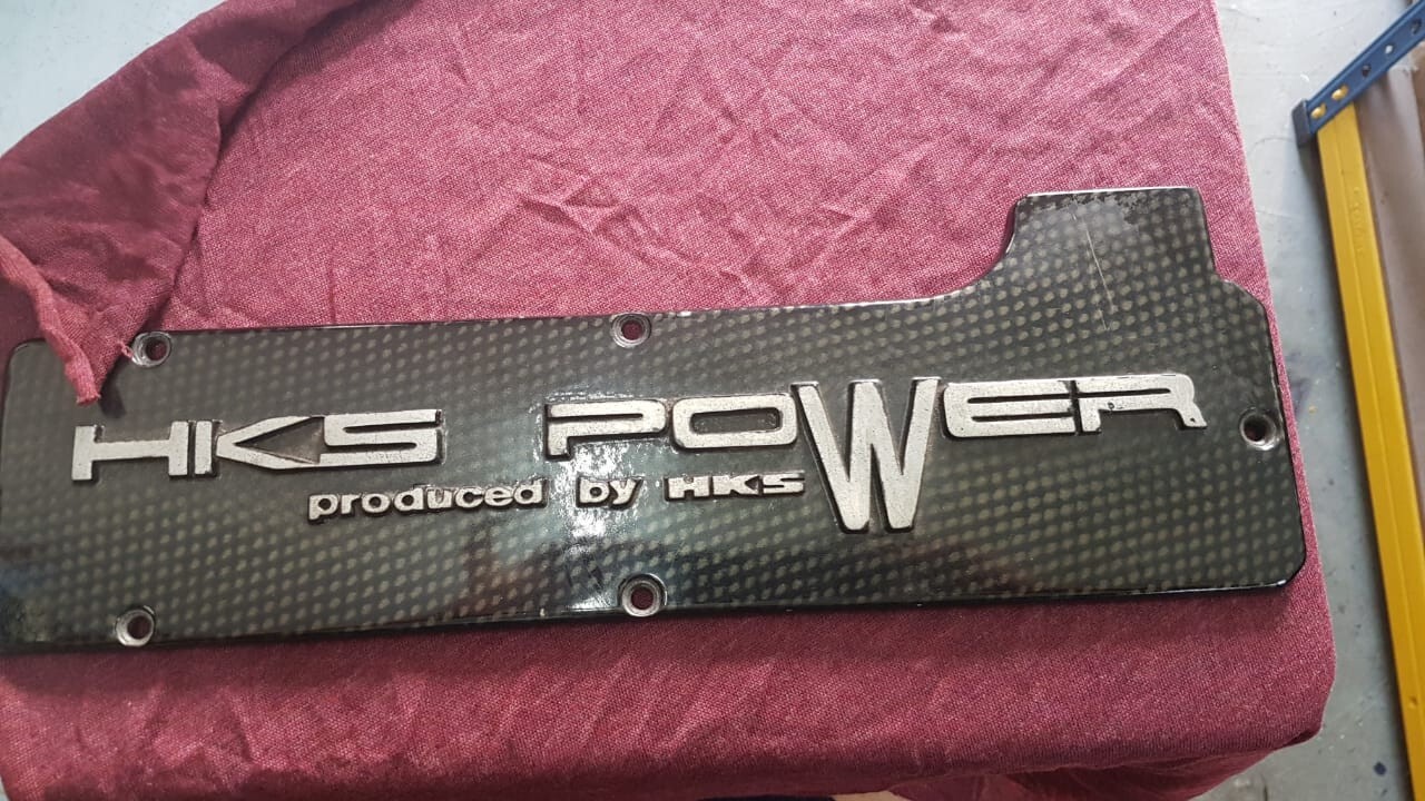 Mitsubishi Evo plug cover original, rare item, HKS 4g63 evo 123 + vr4 ...