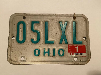 ohio motorcycle license plate | eBay