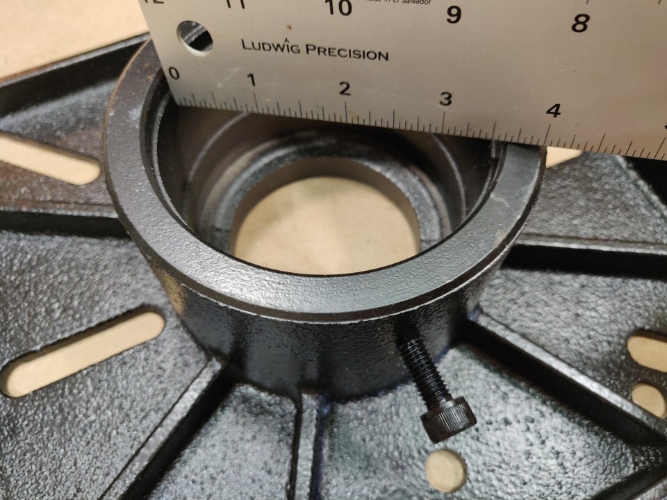 Drill Press Table 11" x 10" x 7/8" Thick plate 3 1/2" bore, 2 3/4" Bore ...