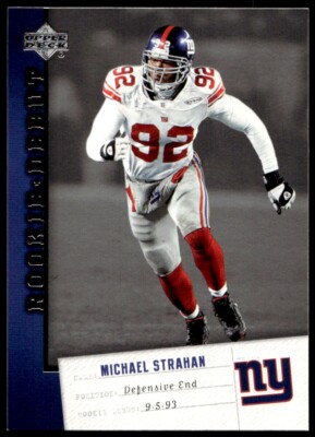 Michael Strahan 2006 Upper Deck Rookie Debut #66 New York Giants ...