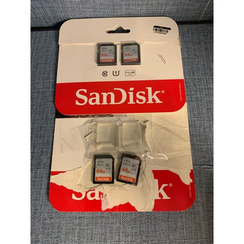 2 pk Sandisk Ultra SDXC UHS-1 Card - 64gb 619659200718| eBay