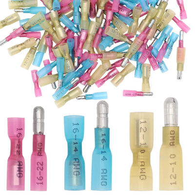 Waterproof Heat Shrink Bullet Female Male Wire Connector Crimp ...