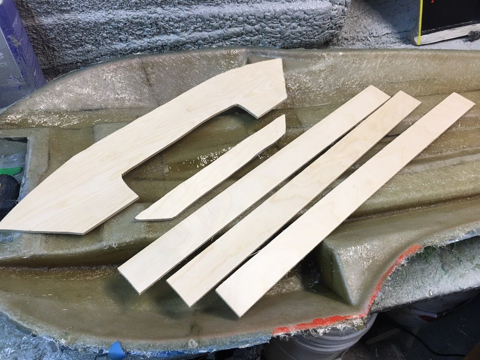 46" CUSTOM GAS HYDROPLANE RC BOAT KIT QUALITY FIBERGLASS W/ MARINE PLY ...