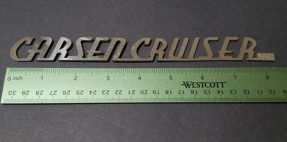 2002-2009 Chrysler PT Cruiser Emblem CARSEN CRUISER E&G *RARE METAL ...