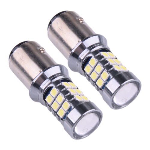 2x 12V BA20D H6 LED Hi/Lo Beam Motorbike Scooter Headlight Bulb Lamp ...