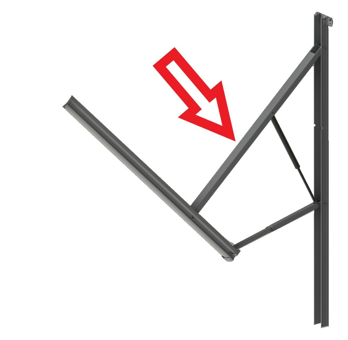New Lippert Style 404523 Solera 63" Short Awning Top Inner Arm 49 ...