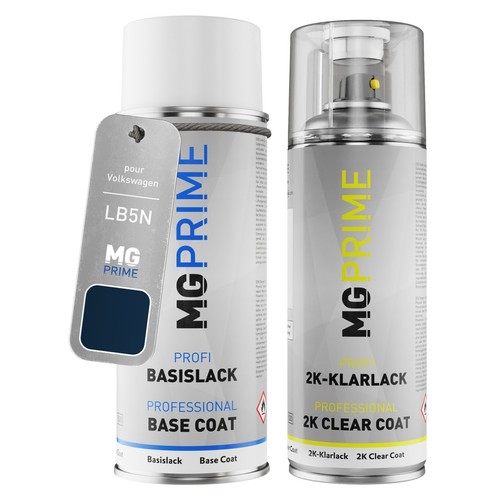 Peinture kit bombe aérosol 2C pour Volkswagen VW LB5N B5N 7D Indigoblau ...
