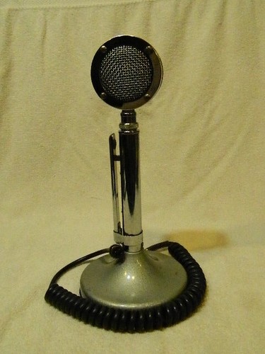 ASTATIC D-104 VINTAGE CHROME MICROPHONE EXCELLENT CONDITION ... TESTED ...