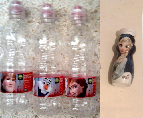WALT DISNEY Frozen ISRAEL ISRAELI HEBREW BOTTLE x3 Anna Elsa Kristoff ...