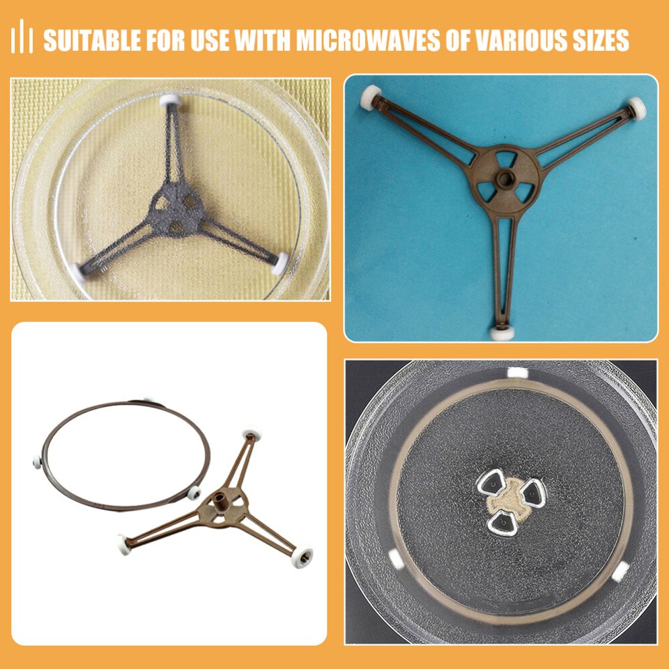 2pcs Microwave Turntable Ring Microwave Roller Ring Plate Tray Support ...