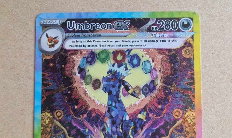 Umbreon 161/131 Pokemon Card NM - 2025 Prismatic Evolutions - see pics ...