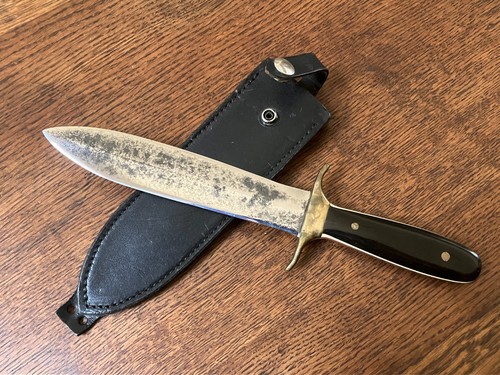 Vintage 1970s 1980s Custom Handmade combat double edged dagger knife | eBay