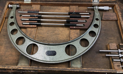 Mitutoyo 104-152A Interchangeable Anvil OD Micrometer Set, 12-16"Range ...