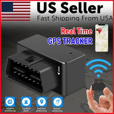 OBD2 GPS Tracker Mini Real Time Vehicle Tracking Device OBD II Car ...