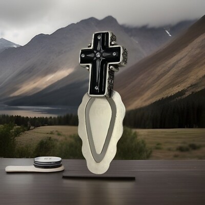 Brighton SANTA MARIA CROSS Bookmark Crystal Accents NWT | eBay