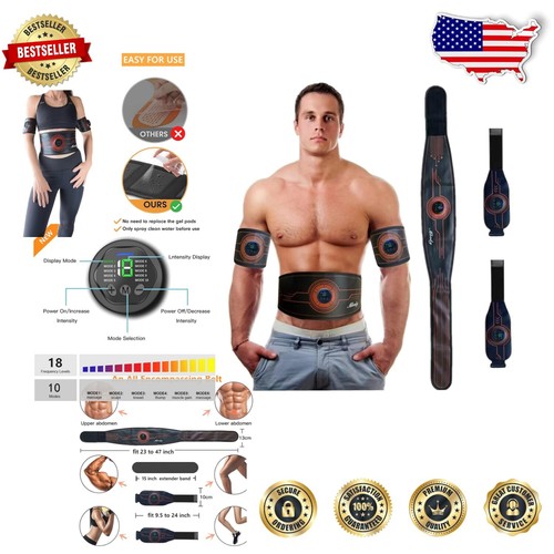 Effective EMS Ab Training Belt - 30 Minutes to Visible Results, Fit 23 ...