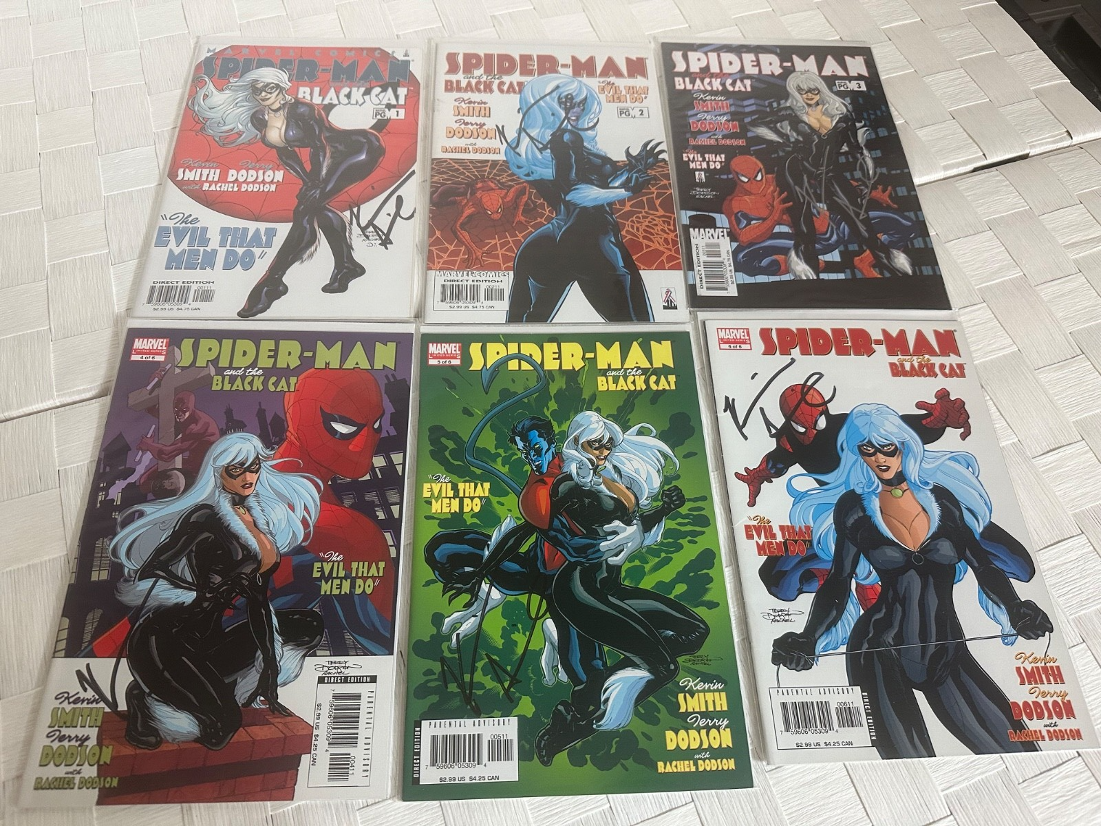Spider-Man & Black Cat The Evil That Men Do 1-6 2002 ALL Signed by ...