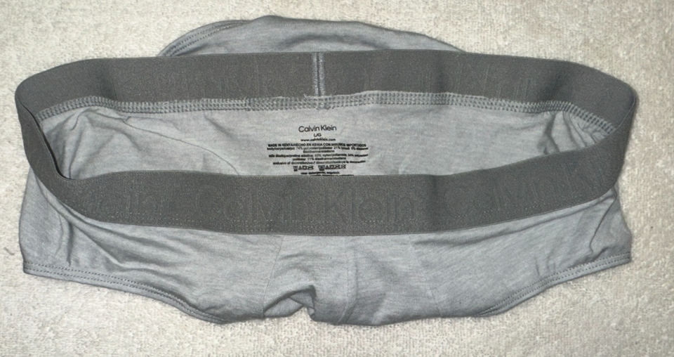Calvin Klein Men's Large Ultralight Silver Crazy Comfortable Brief | eBay