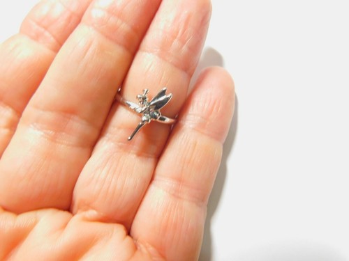 Silver Tone Metal Pixie Fairy Ring Size 5 Vintage | eBay
