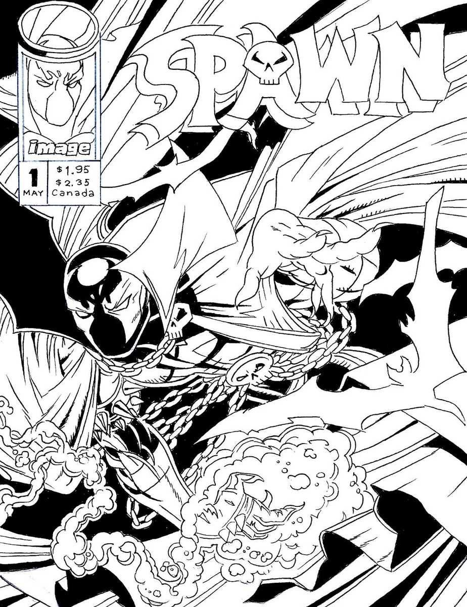 Spawn Coloring Pages
