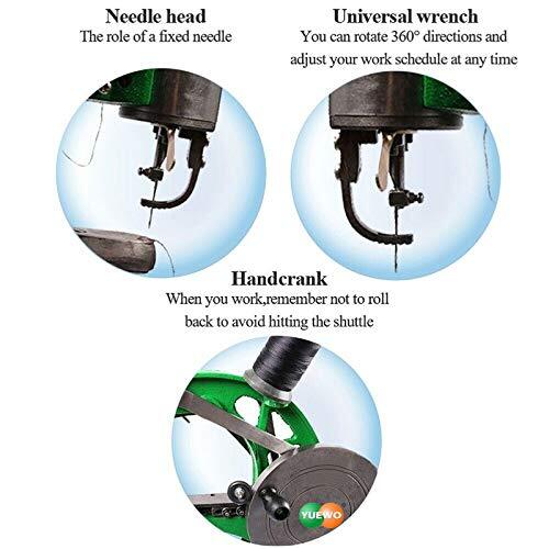 YUEWO Leather Hand Shoe Repair Machine Small Heavy Duty Cobbler Sewing ...